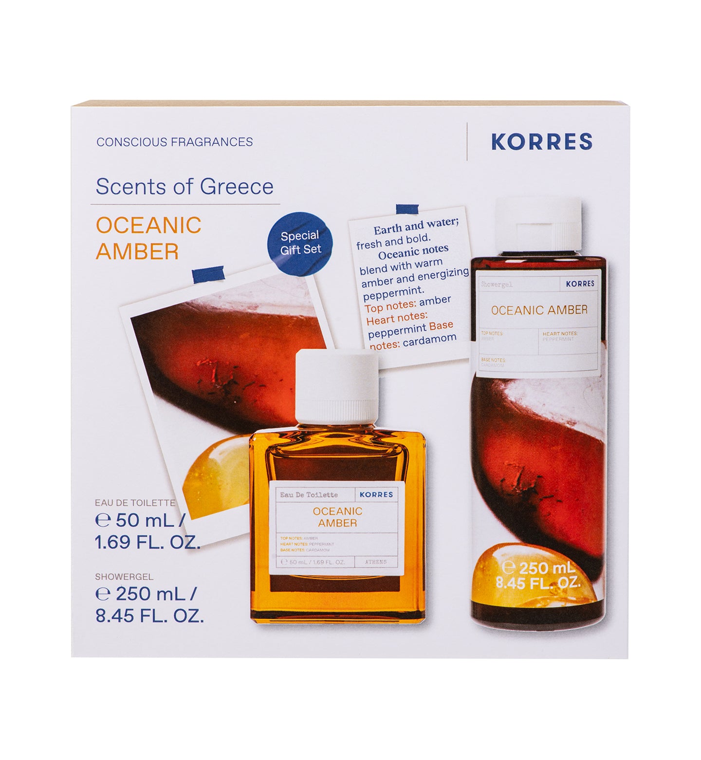 Scents of Greece Oceanic Amber Set | KORRES – KORRES UK