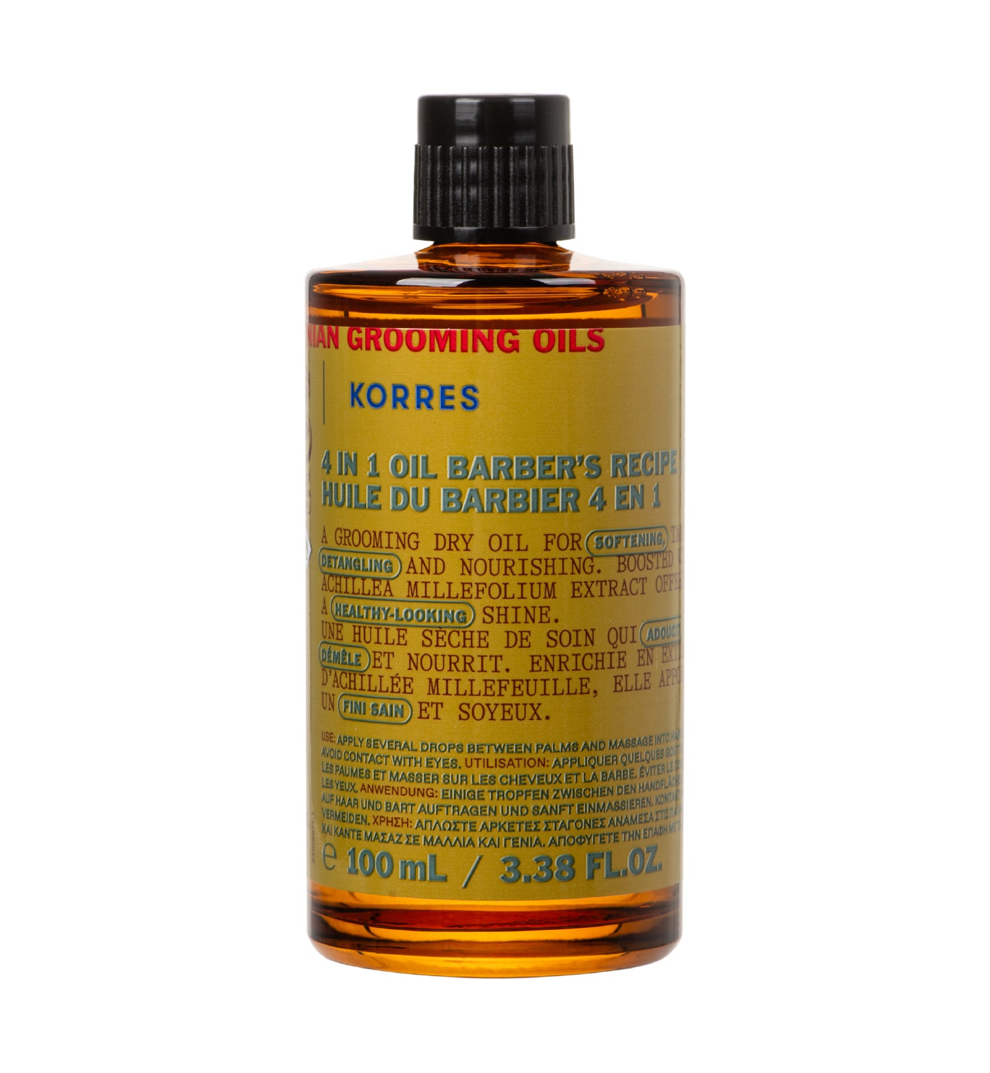 Athenian Grooming 4 in 1 Oil Barber's Recipe 100ml – KORRES UK